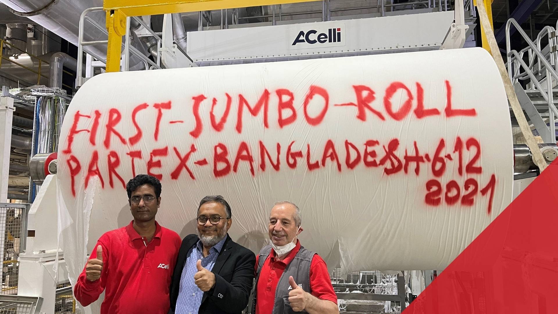 A Celli Starts Up A Complete Turnkey Tissue Plant At Partex Star Group a-celli-starts-up-a-complete-turnkey-tissue-plant-at-partex-star-group